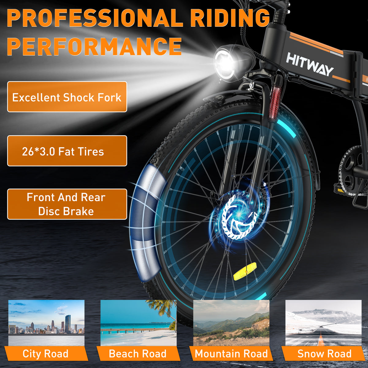 BK12M Folding Electric Bike | HITWAY Ebike