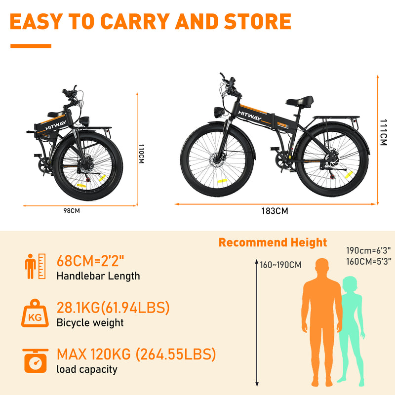 BK12M Folding Electric Bike | HITWAY Ebike